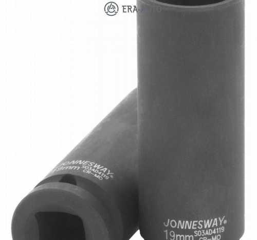 Jonnesway S03AD4119 головка торцевая ударная глубокая 1/2''DR, 19мм\