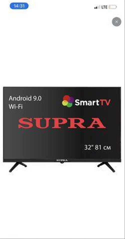 Телевизор Supra smart WI-FI Android 9.0