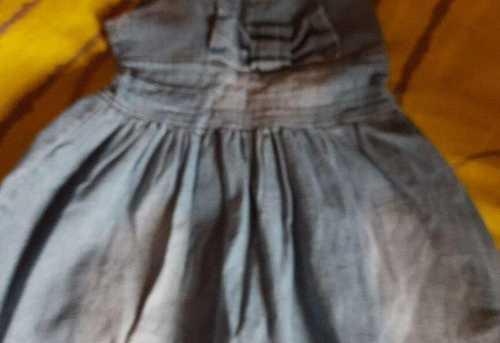 Джинсовое платье для девочки 122