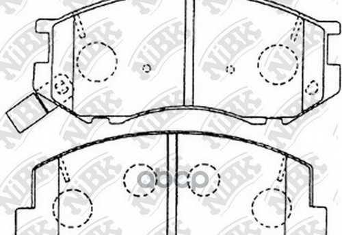 Колодки тормозные дисковые PN1328 PN1328 NiBK