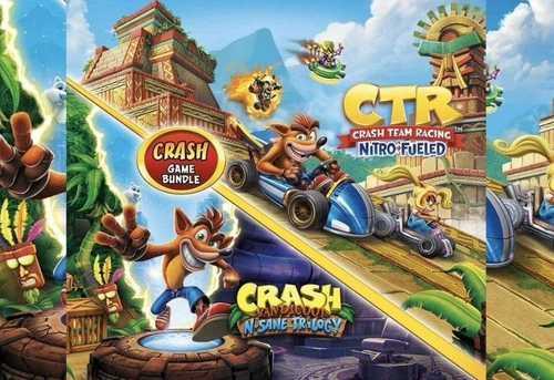 Crash Band. Bundle - N. Sane Trilogy + CTR Nitro