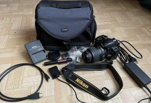 Nikon d3100 kit + 18-55 + сумка + зарядник от сети