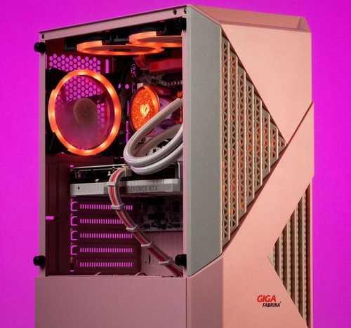 Игровой пк paladin301 RTX 3050 8GB NEW Ryzen 5 2600 Evesky firerose F3-A pink