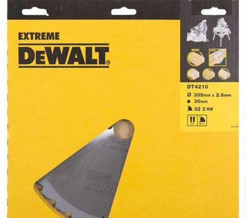 Диск пильный по дереву dewalt extreme 305x30x32T D