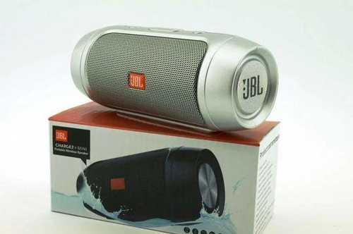 Блютуз колонка копия jbl charge 2 mini (серая)