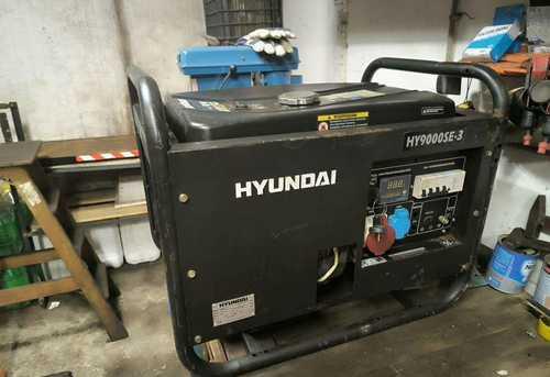 Генератор бензиновый hyundai HY9000SE-3