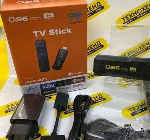 Смарт приставка для тв TV Stick 4К Q96 1/4 гб