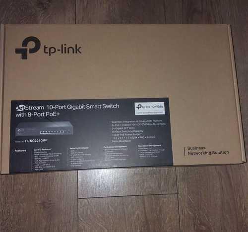 TP-Link TL-SG2210MP на 8 портов PoE+и2 SFP-слота