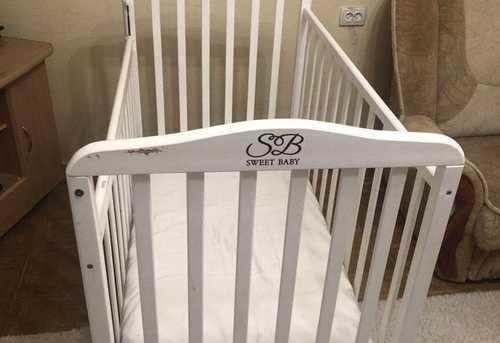 Кровать детскую кровать с матрасом Sweet Baby
