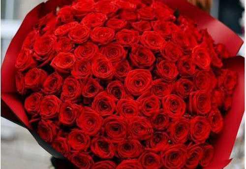 Букет из 55 красных роз Красноярск