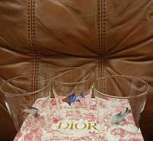 Набор стаканов Dior Maison (рыбки)