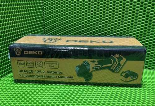 Углошлифовальная машина Deko dkag20-125 2 батареи
