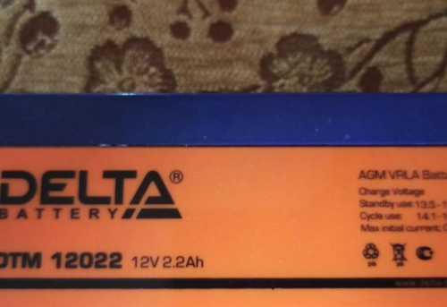 Аккумулятор delta dtm 12022 (d-dtm12/2,2)