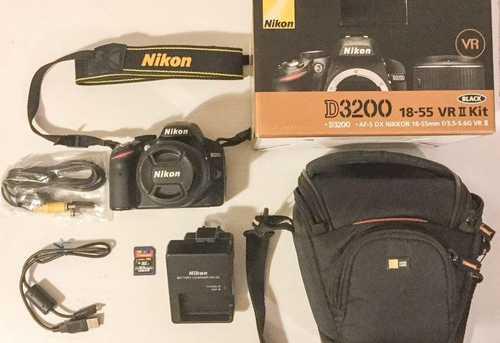 Nikon D3200 kit 18-55vrii Black