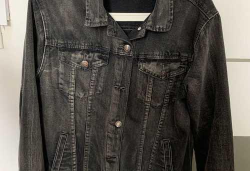 Черная джинсовка pull bear