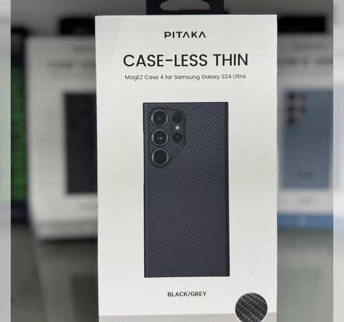 Чехол pitaka Black/Gray Samsung S24 Ultra