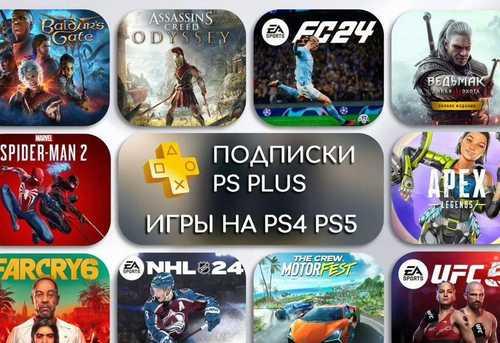 Подписка Ps plus (700 игр),EA Play, Demons souls