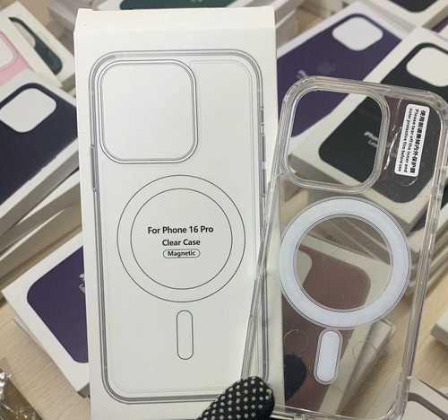 Чехол на iPhone 16 Pro Clear Case MagSafe