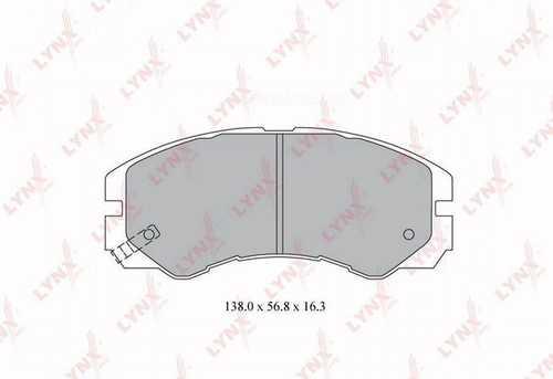 Lynxauto BD-3802 Колодки тормозные дисковые перед