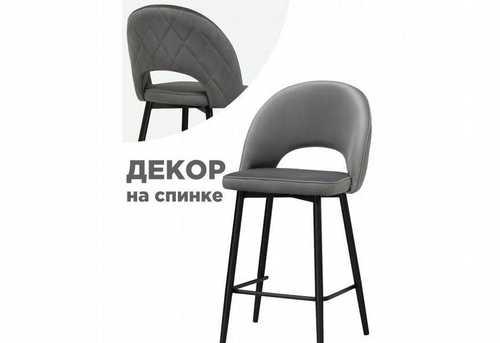 Полубарный стул Клэйн серый (MR-11) / черные ножки