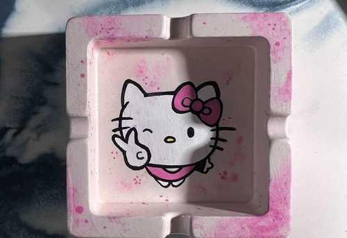 Пепельница шкатулка декоративная гипса Hello Kitty