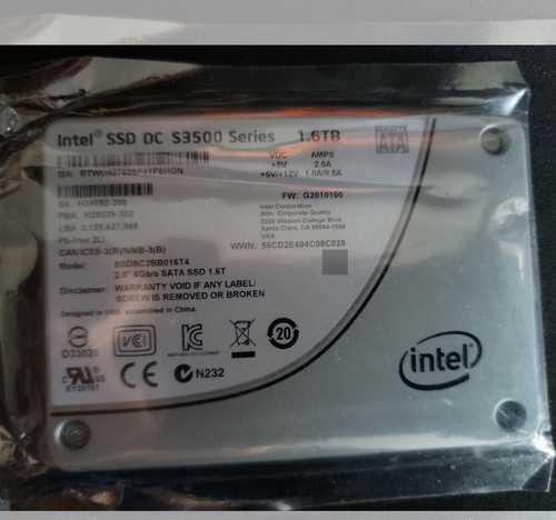 SSD Накопитель Intel SSD DC S3500 Series 1.6 TB