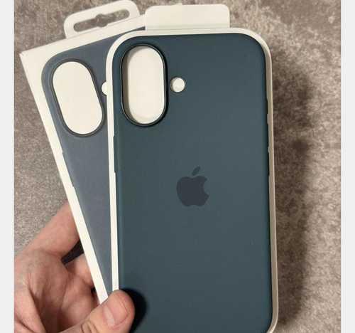 Чехол iPhone 16 Silicone Case Lake Green (Новый)