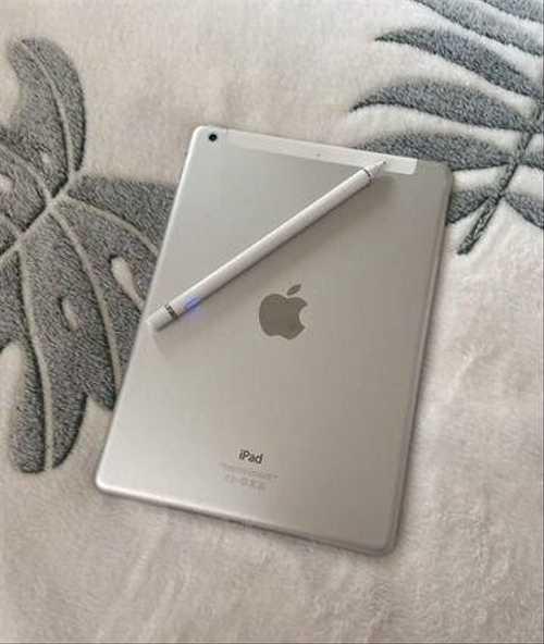 iPad air 1 32гб с сим & эпл pencil с з/у и чехлами