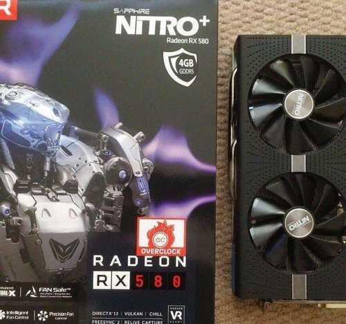 Видеокарта rx580 4gb sapphire nitro