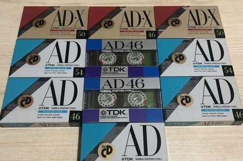 Аудиокассеты TDK AD-X и TDK AD Япония 80-тые годы