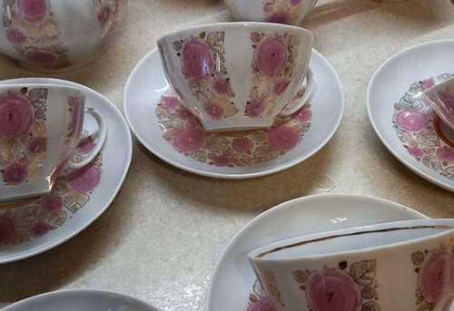 Сервиз чайный Розовый сад Дулево