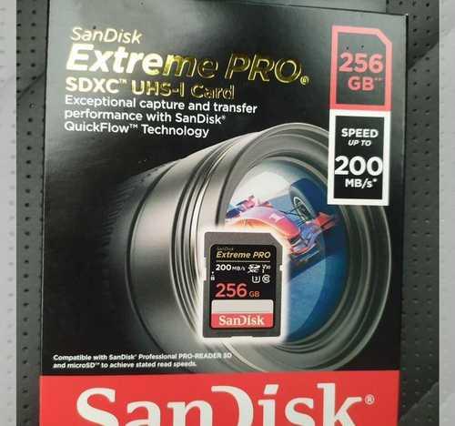 Карта памяти SD SanDisk Extreme Pro 256 гб