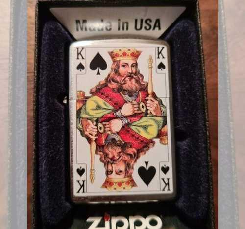 Zippo. Король пик. Две стороны. Редк. NEW