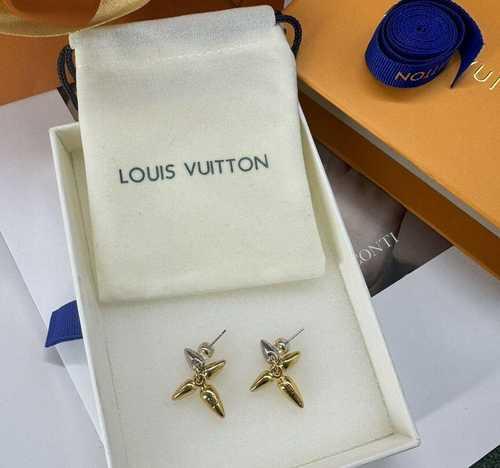 Серьги louis vuitton новые