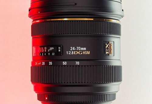 Объектив Sigma 24-70mm f/2.8 Nikon F IF EX DG HSM