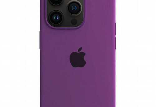 Силиконовый чехол для iPhone 14 Pro (темно-фиолет
