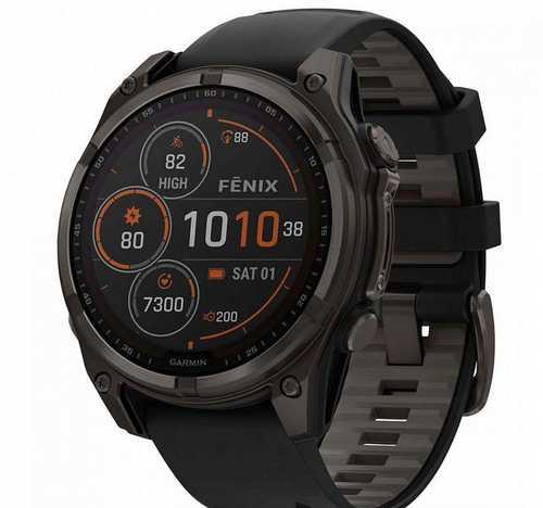 Garmin Fenix 8 47mm Sapphire Solar Carbon Grey