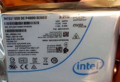 Серверный диск Intel SSD DC P4600 3.2tb U2 NVMe
