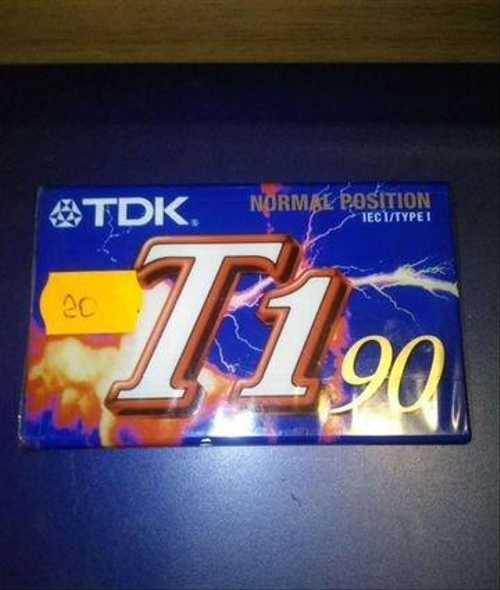 Аудиокассета TDK T1 90 запечатанная
