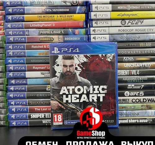 Atomic Heart play station 4 диск