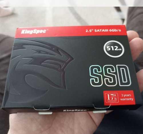 SSD 2.5" 512 gb новый