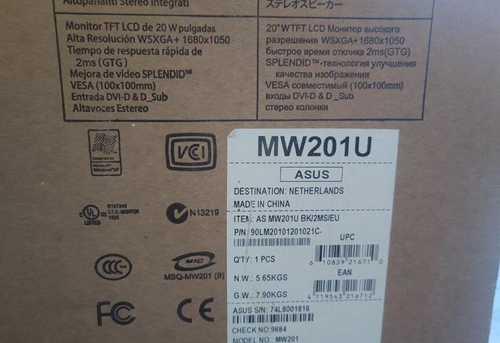 Монитор для компьютера бу asus MW201U