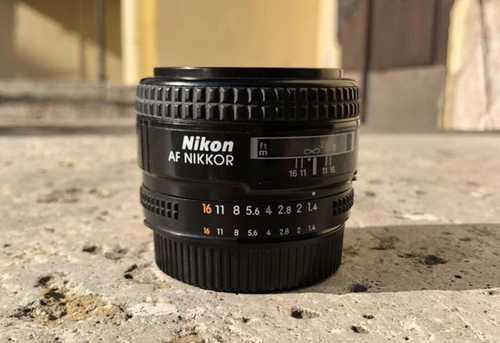 Объектив Nikon AF Nikkor 50mm/1.4
