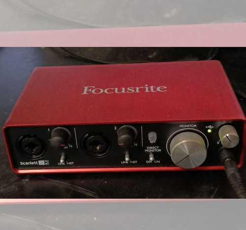 Внешняя звуковая карта focusrite scarlett 2i2 2gen