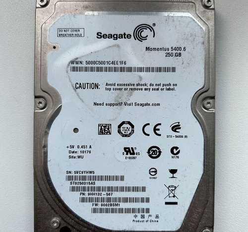 Жесткий диск Seagate Momentus 5400.6,  2 hdd
