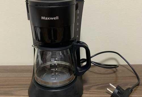 Кофеварка maxwell MW-1650 BK