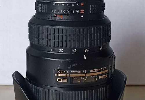 Объектив Nikon AF-S 17-35mm f/2.8D ED-IF Zoom-Nikk