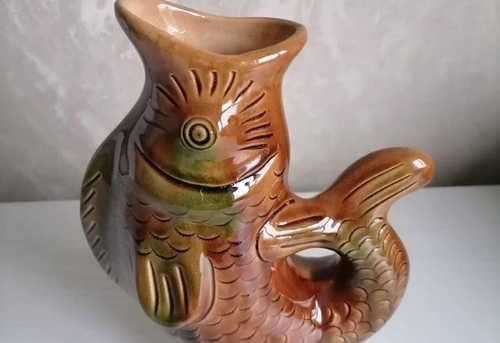 Керамическая ваза «Рыба» СССР