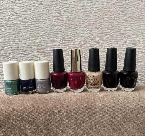 Лаки для ногтей пакетом набор Opi Innisfree