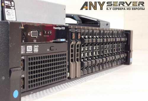 Сервер dell R720 2x E5-2650v2 128Gb H710 16SFF